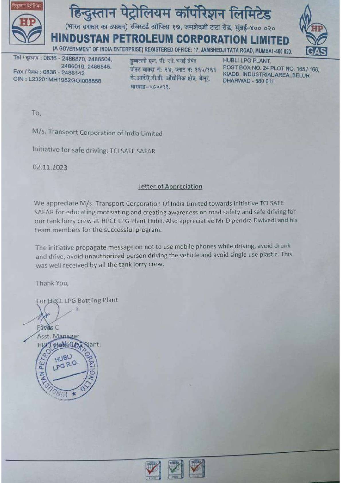 On-Ground Road Safety Program | TCI Safe Safar